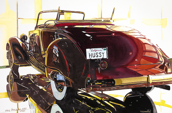 Wheels – Watercolors by Kris Preslan
