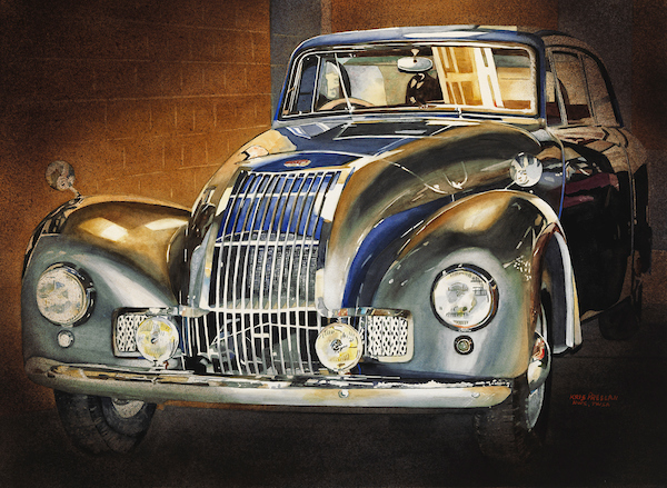 Wheels – Watercolors by Kris Preslan
