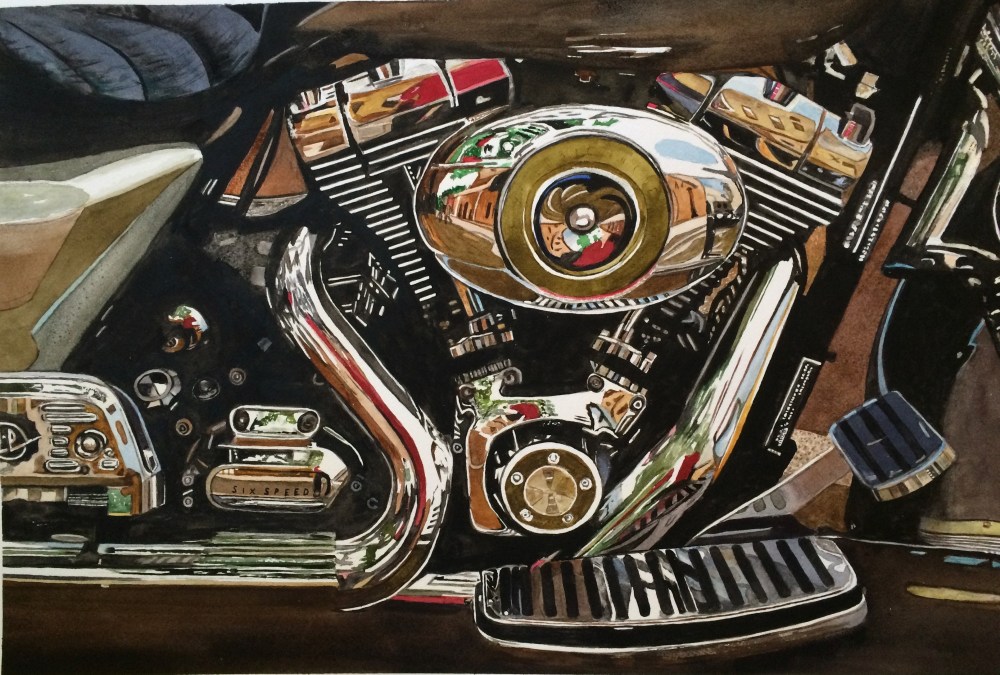 Wheels – Watercolors by Kris Preslan