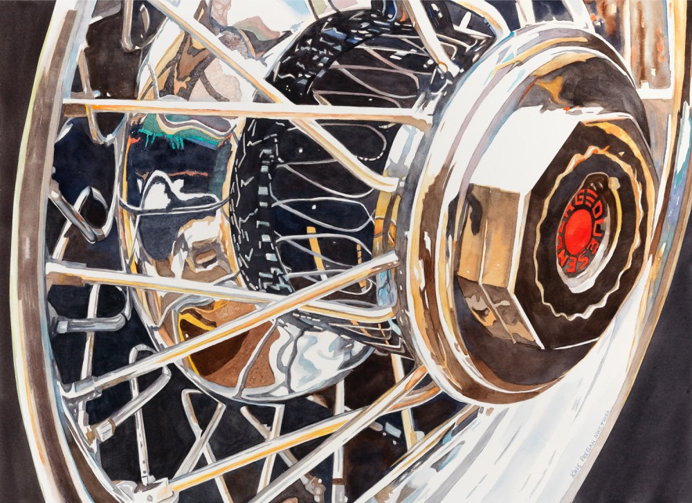 Wheels – Watercolors by Kris Preslan