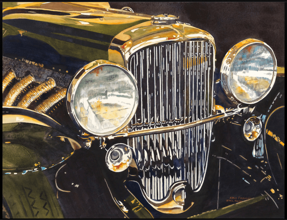 Wheels – Watercolors by Kris Preslan
